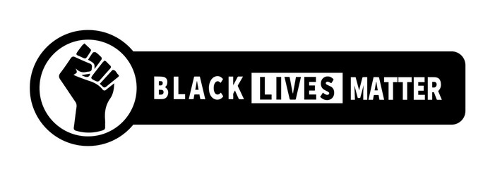 Blm fist tag black lives matter protest movement Vector Image