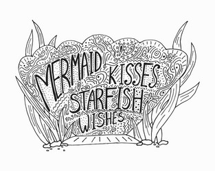 Creative marine lettering Royalty Free Vector Image