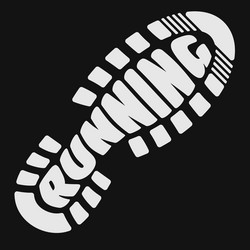 Running Shoe Footprints