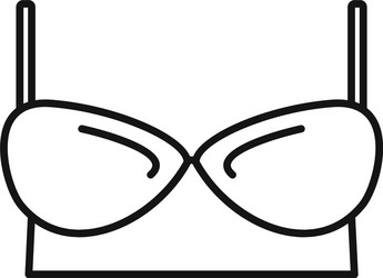 Cup bra icon simple style Royalty Free Vector Image