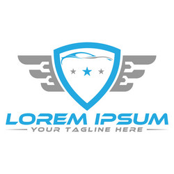 Modern and creative car logo design Royalty Free Vector