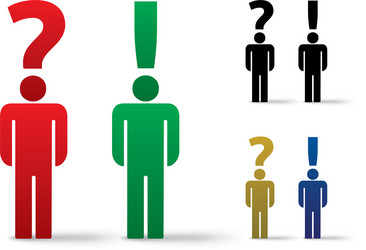 Man having a question Royalty Free Vector Image