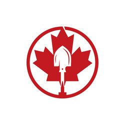 Canada labor logo design template Royalty Free Vector Image