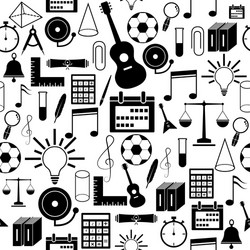 Driving school seamless pattern background icon Vector Image