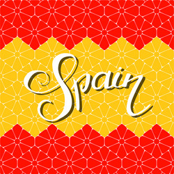 Granada hand lettering logo Royalty Free Vector Image