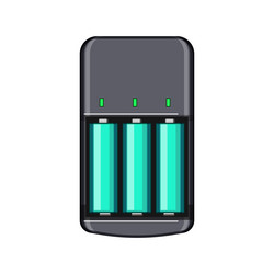 Mobile battery energy cartoon Royalty Free Vector Image