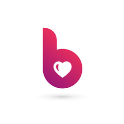 Romantic hug a heart logo icon template Royalty Free Vector
