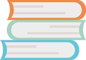 Pile six books Royalty Free Vector Image - VectorStock