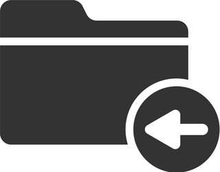 Back folder icon Royalty Free Vector Image - VectorStock