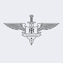 Heraldic symbol of sweden shield Royalty Free Vector Image