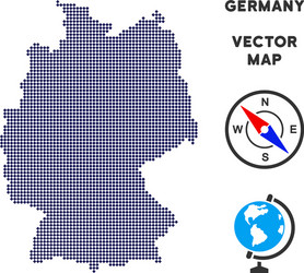 Germany Pixel Map Vector Images (over 170)
