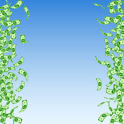 Dollar Bills Falling Vector Images (over 2,200)