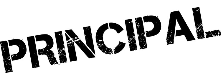 Principal rubber stamp Royalty Free Vector Image