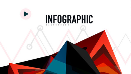 Modern triangle presentation template Royalty Free Vector