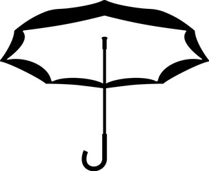 Opened umbrella folding canopy parasol Royalty Free Vector