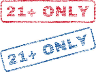 21 plus adults only text rubber stamp Royalty Free Vector
