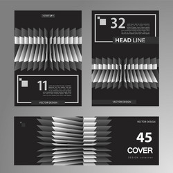 Trendy flyer design with paper cut shapes modern Vector Image