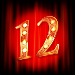 Twelve 12 year birthday party greeting card number