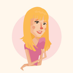 Simple cartoon avatar Royalty Free Vector Image