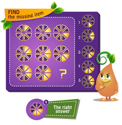 Missing item circle Royalty Free Vector Image - VectorStock