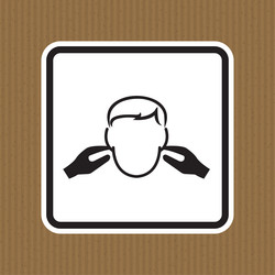 Noise symbol sign isolate on white background Vector Image