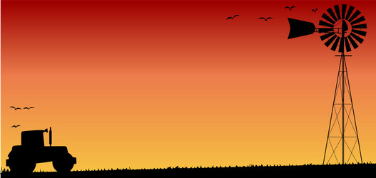 Australian sunset Royalty Free Vector Image - VectorStock