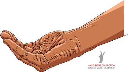 Begging Hand Drawing Vector Images (over 360)