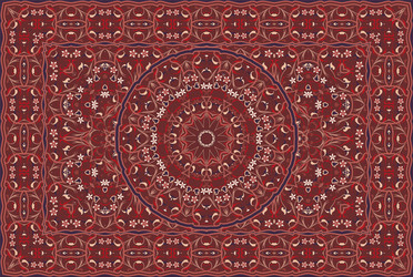 Persian colored carpet Royalty Free Vector Image