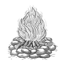 Campfire Doodle Vector Images (over 1,100)