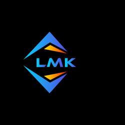 Lmk abstract initial logo design on white Vector Image