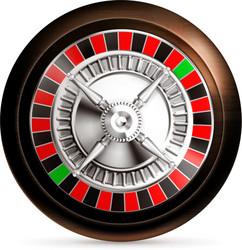 Roulette Wheel - Gamble Game Royalty Free Vector Image