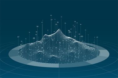 Abstract infographics visualization Royalty Free Vector