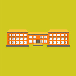 Isolated city buildings icon public building Vector Image