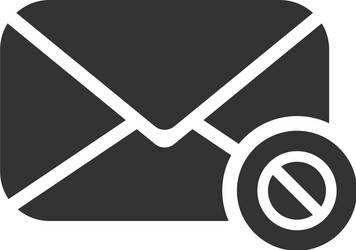 Email block icon Royalty Free Vector Image - VectorStock