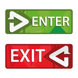 Emergency exit only sticker Royalty Free Vector Image