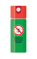 Spray killing insect Royalty Free Vector Image