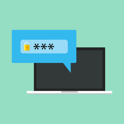 Two step authentication duo authentication flat Vector Image