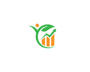 Accounting human life business logo design Vector Image