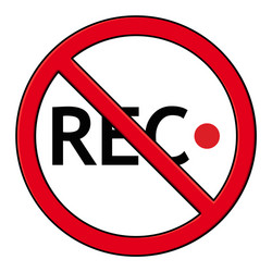 No Recording Sign Vector Images (over 2,300)
