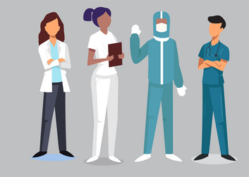 Image of healthcare professionals Royalty Free Vector Image