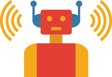 Smart robot icon simple element from Royalty Free Vector
