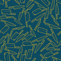 Seamless retro pattern with kitchen utensils Vector Image