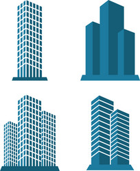 Building graphic design template isolated Vector Image