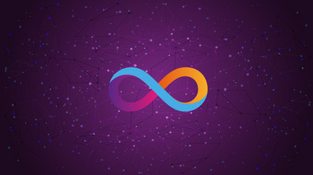 Dfinity internet computer icp token symbol Vector Image