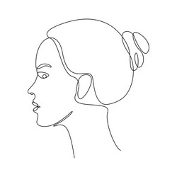 Line Drawing of Womans Head Profile Vector Images (over 3,300)