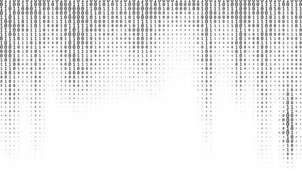 Gradient binary code digits background Royalty Free Vector