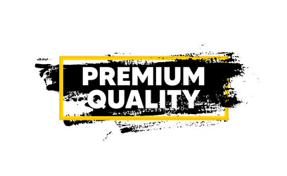 Premium quality text high product sign Royalty Free Vector