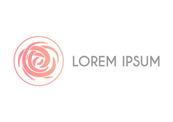 Hexagon rose logo Royalty Free Vector Image - VectorStock