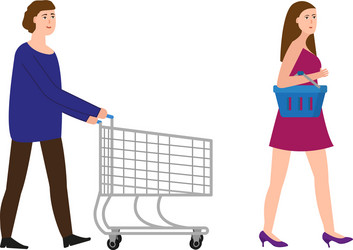 Girl Pushing a Trolley Vector Images (over 360)