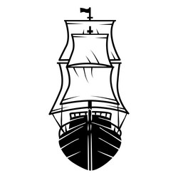 Pirate Ship Front View Vector Images (81)